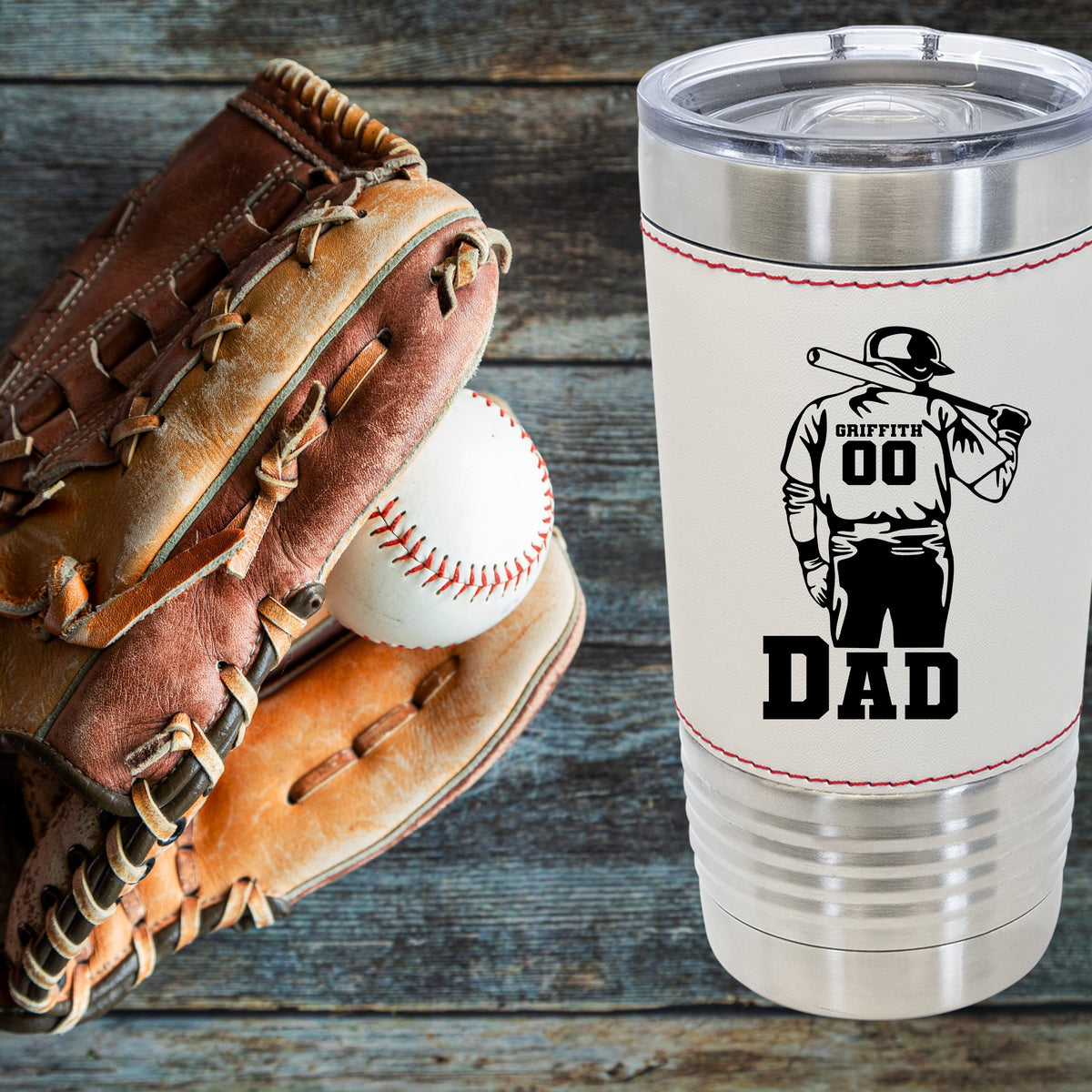 Custom 20 oz Baseball Dad Tumbler – Stack Life Family